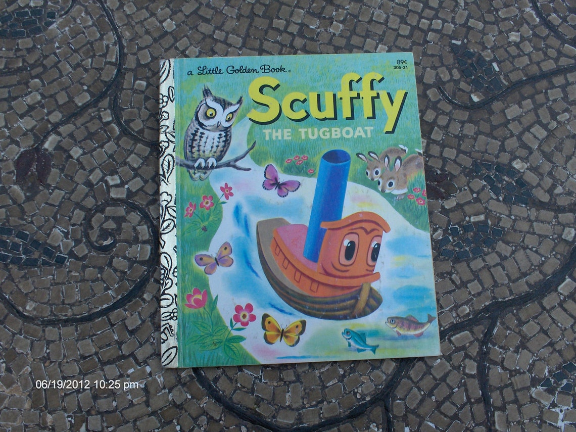 Scuffy the Tugboat a Little Golden Book by Gertrude Crampton - Etsy