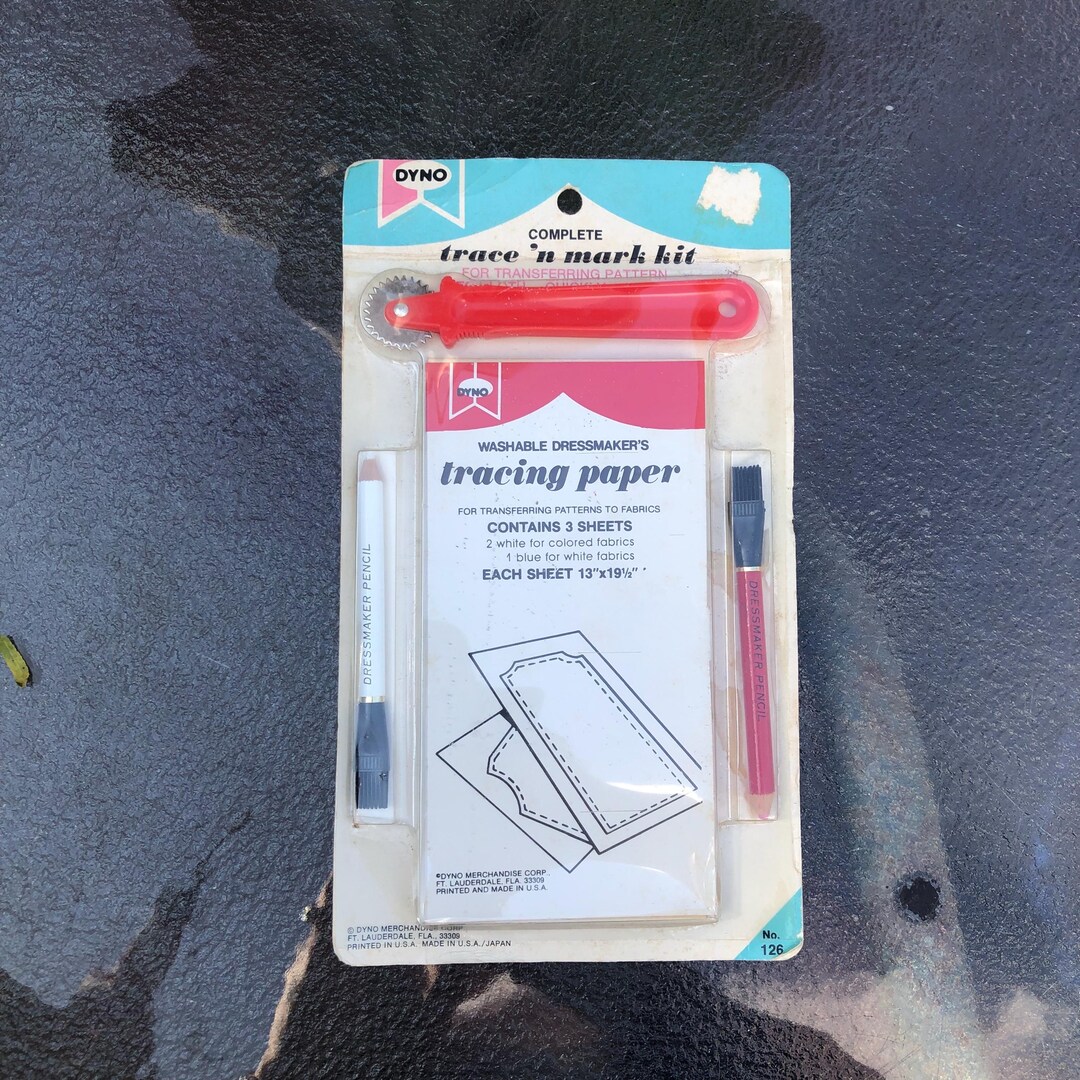Vintage DYNO Washable Dressmakers Tracing Paper Kit - ONS - Etsy