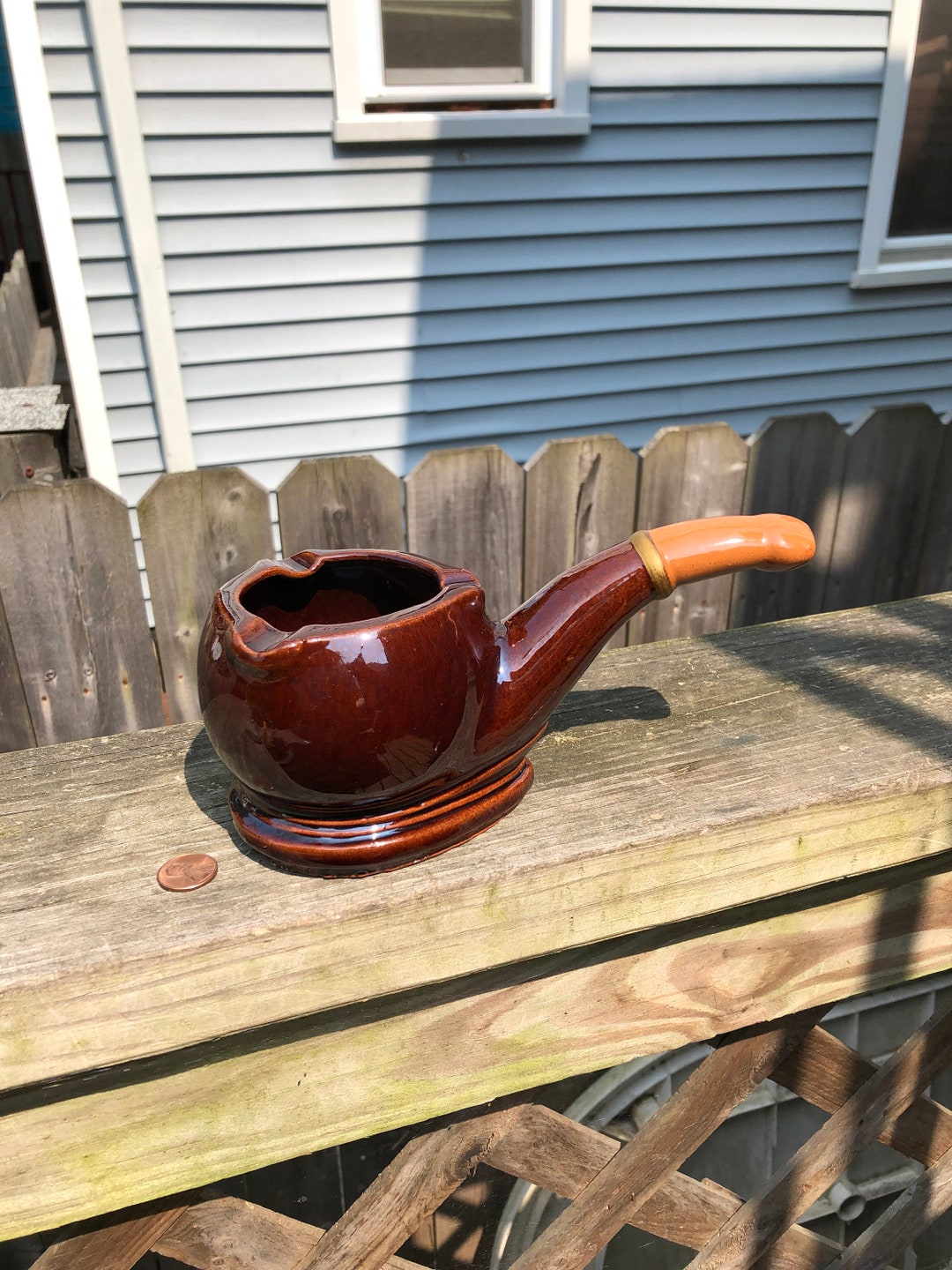 Vintage Spoco Clay Pottery Pipe Shaped Ashtray - Made in Japan - Etsy