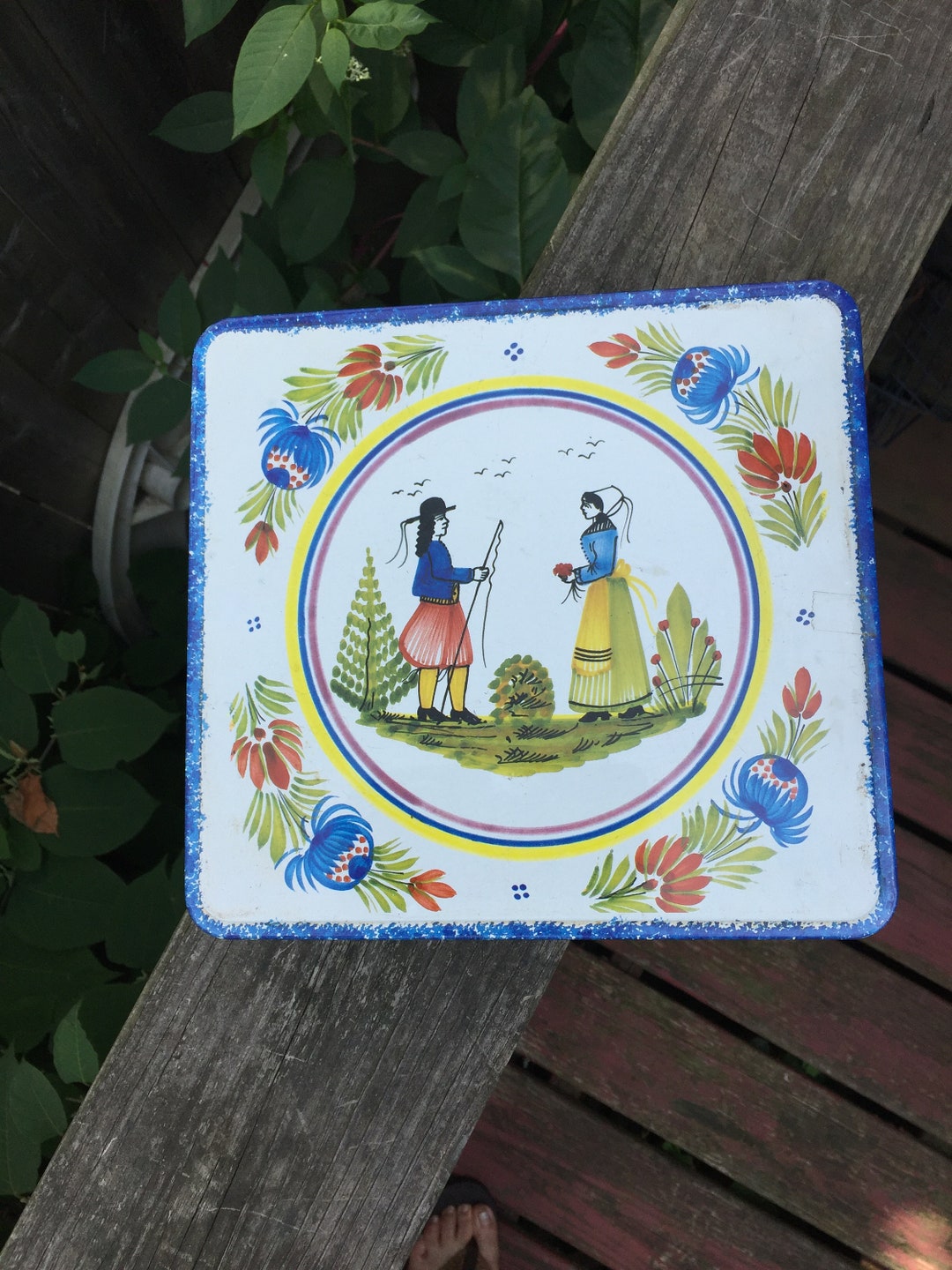 Vintage Massilly French Metal Decorated Square Tin Sweet - Etsy