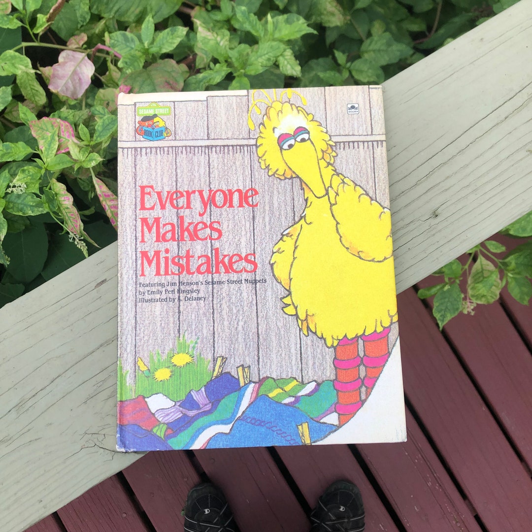 Everyone Makes Mistakes - Sesame Street Golden Book - 1983 - Etsy