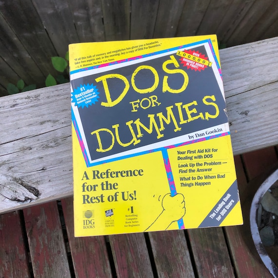 DOS for Dummies by Dan Gookin 1991 Great Condition - Etsy UK