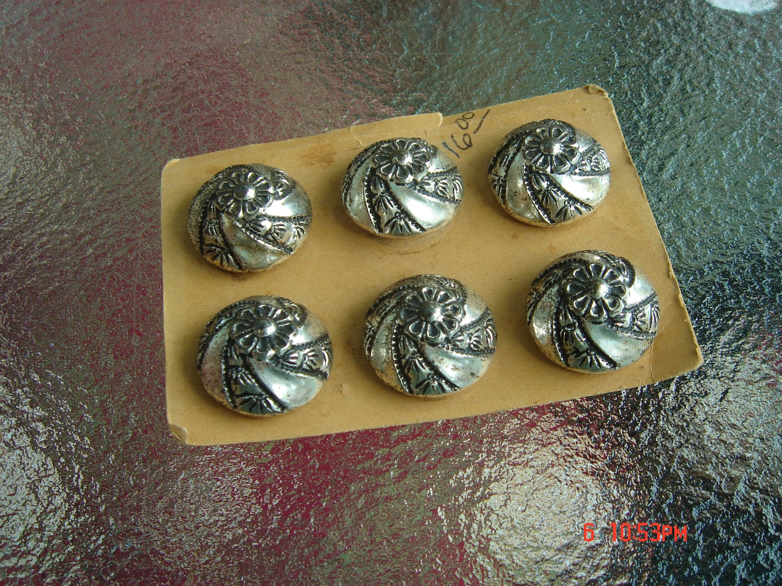 Antique Ornate Silver Tone Buttons Unique - Etsy