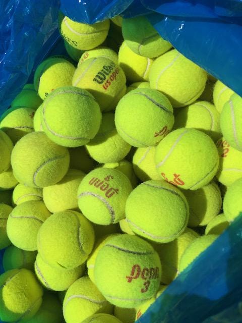 100 Recycled (used) Tennis Balls! Great for Dog Play or Tennis Practice ...