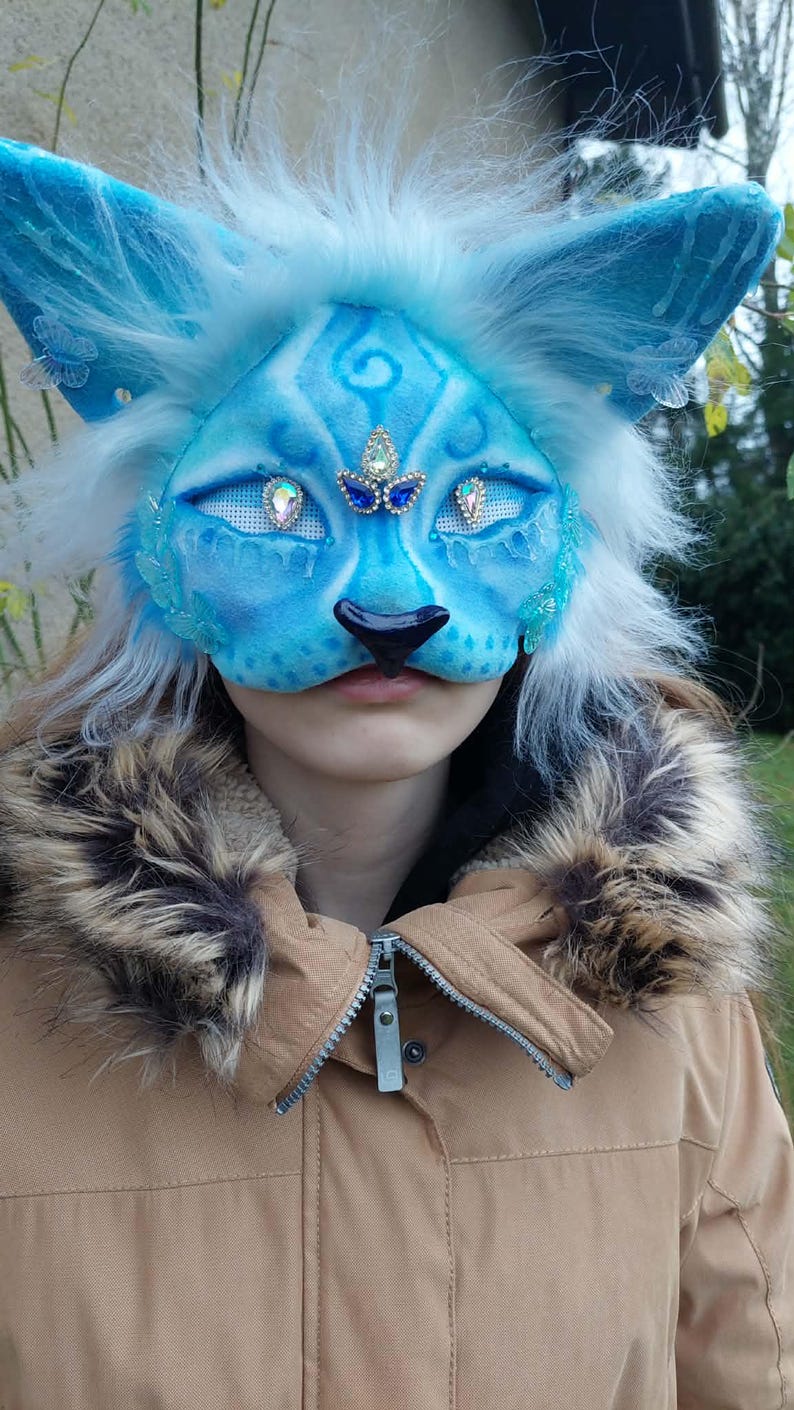 Icespirit/hq Therian Mask/animal Mask/quadrobics/cosplay/handmade - Etsy