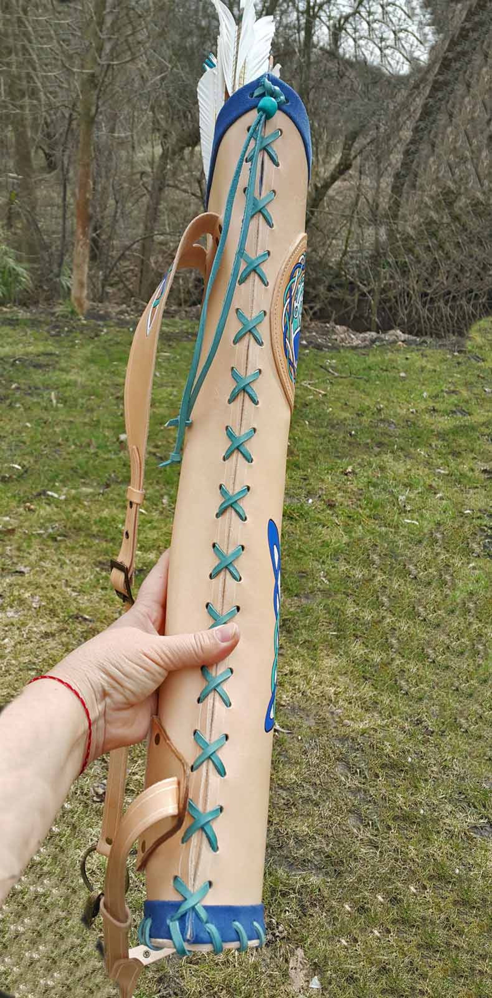 Elfish Style Leather Back Quiver Adjustable With Three Straps | Etsy