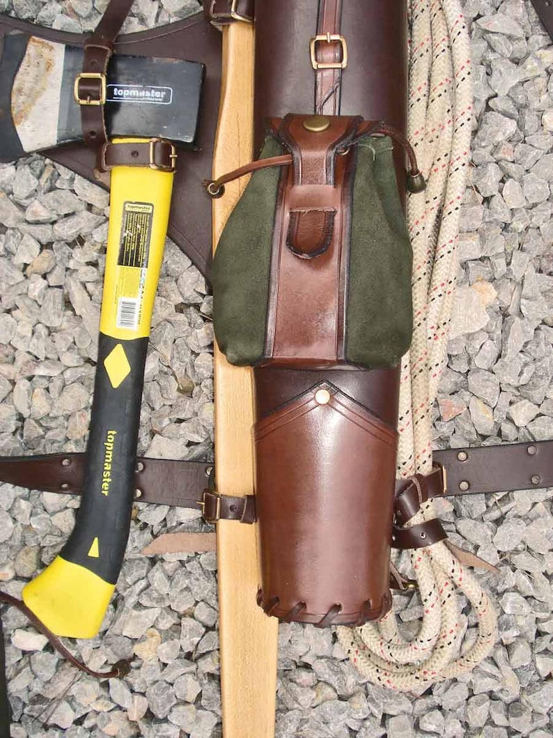 Multifunctional Tooled Leather Quiver SET bird - Etsy Australia