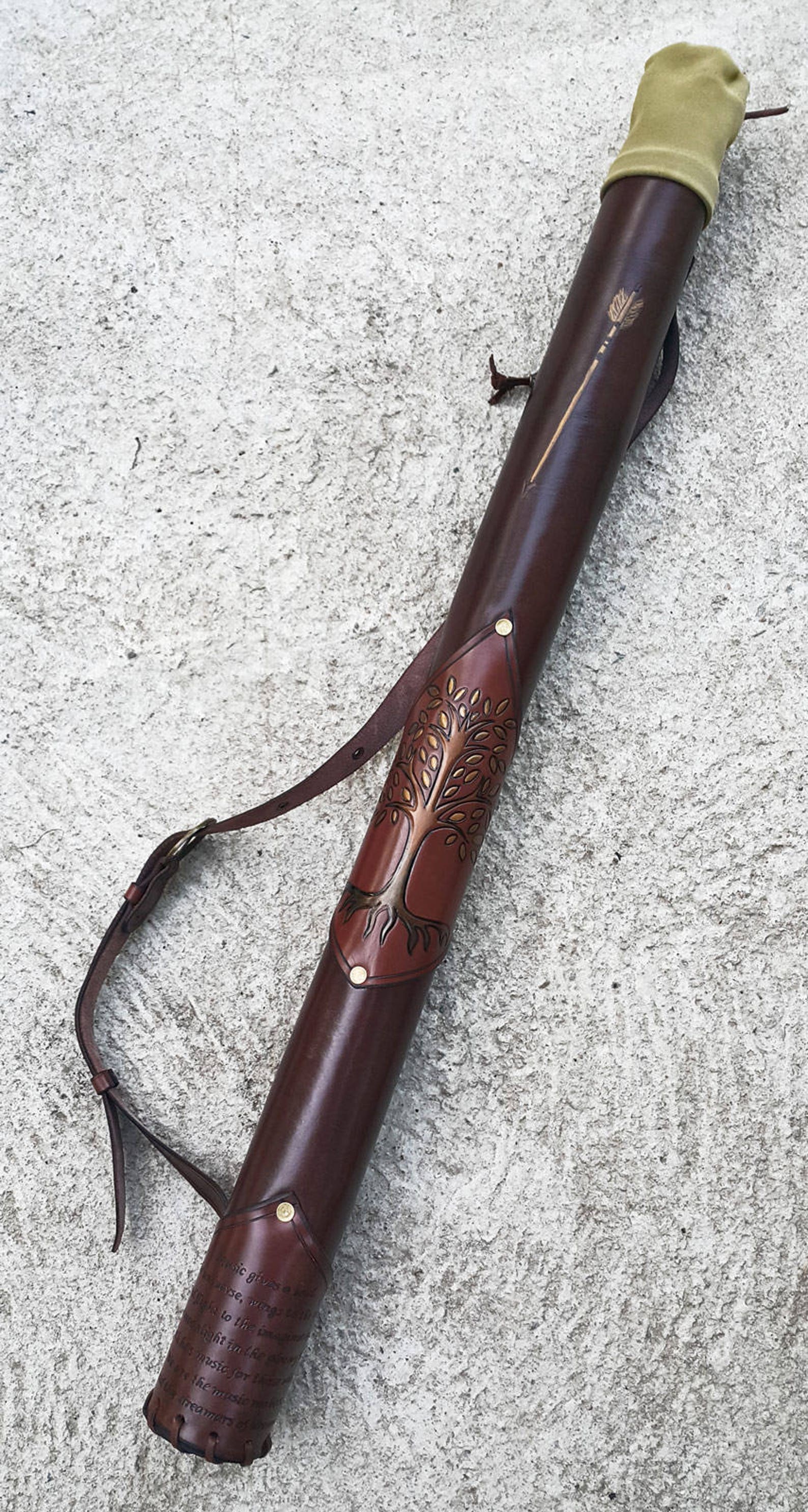 Tooled Leather Flute Case | Etsy