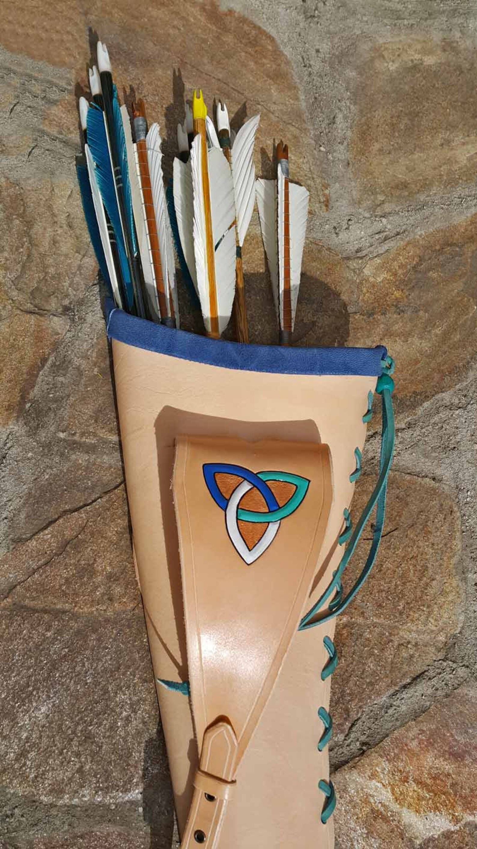 Elfish Style Leather Back Quiver Adjustable With Three Straps | Etsy