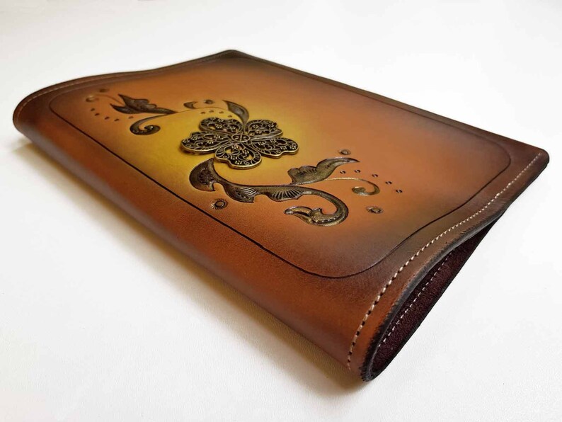 A5 Leather Book Cover Custom Design | Etsy