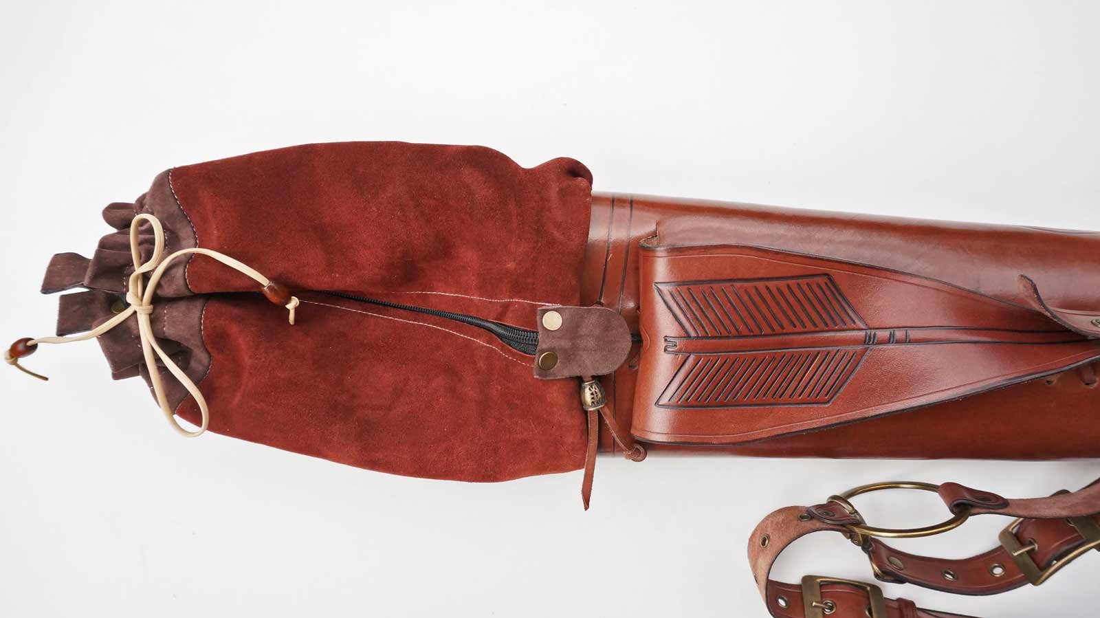 Leather Back Quiver for Broad-heads With Adjustable 3 Straps - Etsy Canada