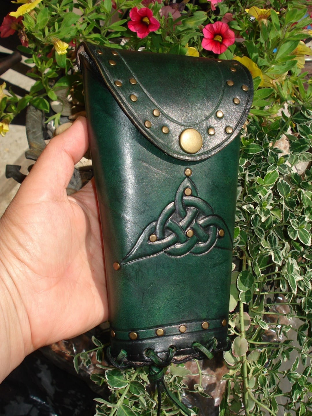 Leather Quiver for Cross Bow Darts, Hand Tooled - Etsy