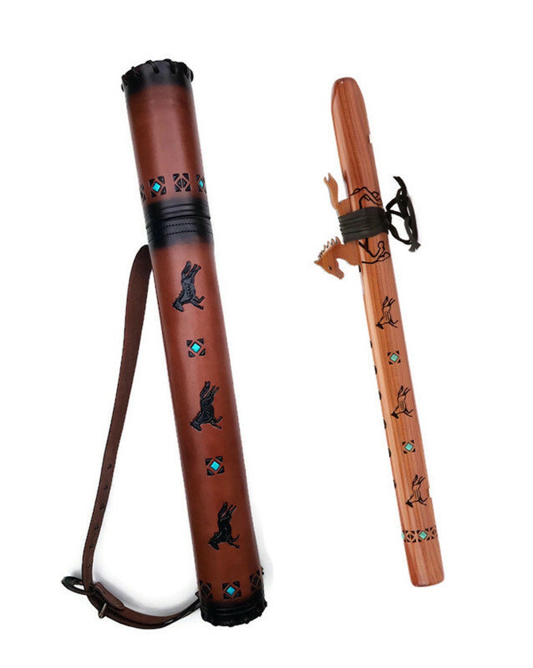Tooled Leather Flute Case - Etsy
