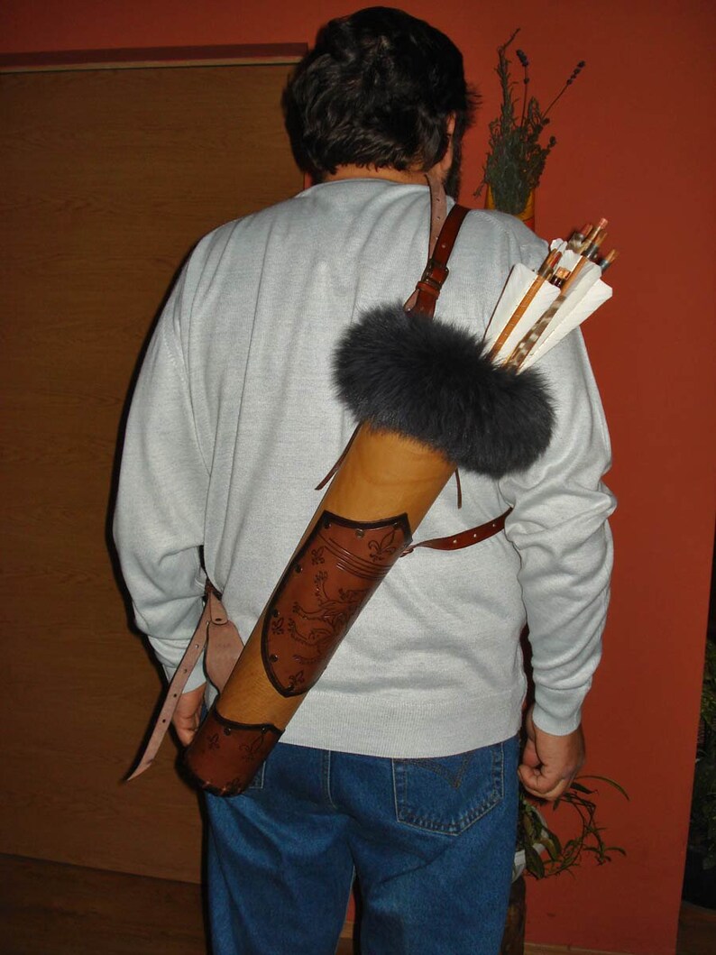 Leather Back Quiver for Broad-head Arrows With Adjustable - Etsy