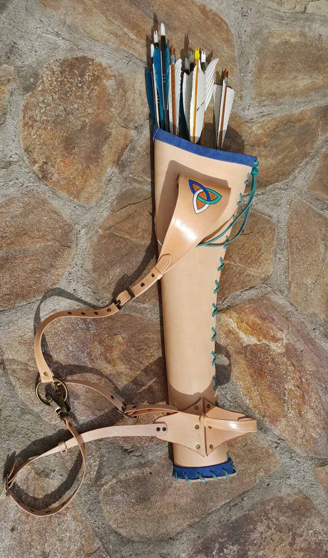 Elfish Style Leather Back Quiver Adjustable With Three Straps | Etsy