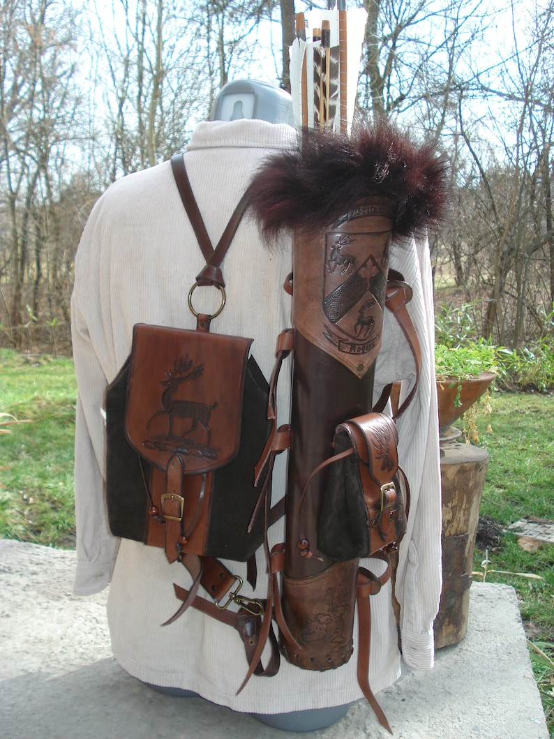 Multifunctional Leather Quiver Set Rennik Holding | Etsy