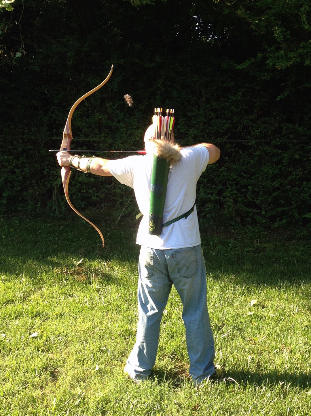 Leather Back Quiver for Broad-head Arrows With A 3-point Chest Pad With ...