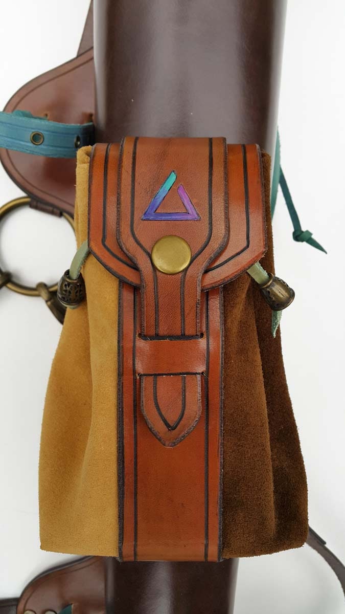 Leather Back Quiver With Adjustable Three Straps Harness And A | Etsy