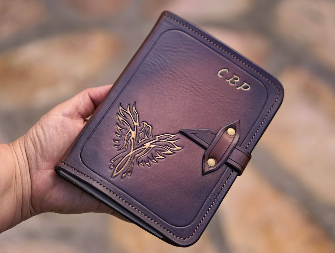 Leather Rx Cover; Prescription Pad Holder for Two US Size Prescriptions ...