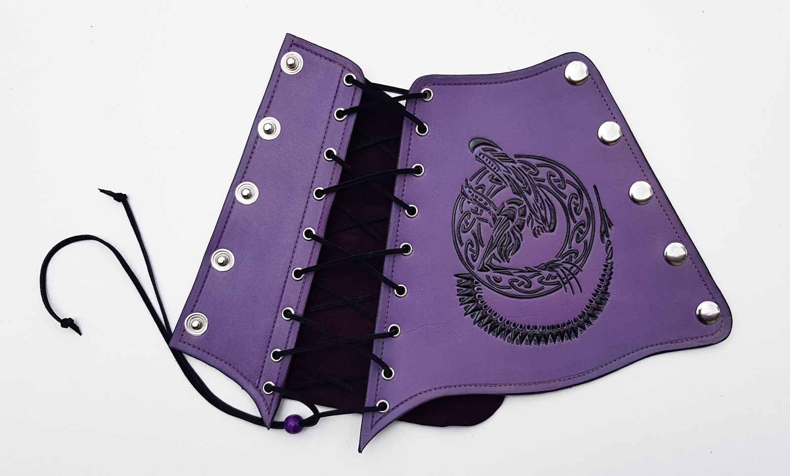 Leather Arm Guard Full Fore-arm Cover With Lacing Plus Snap | Etsy