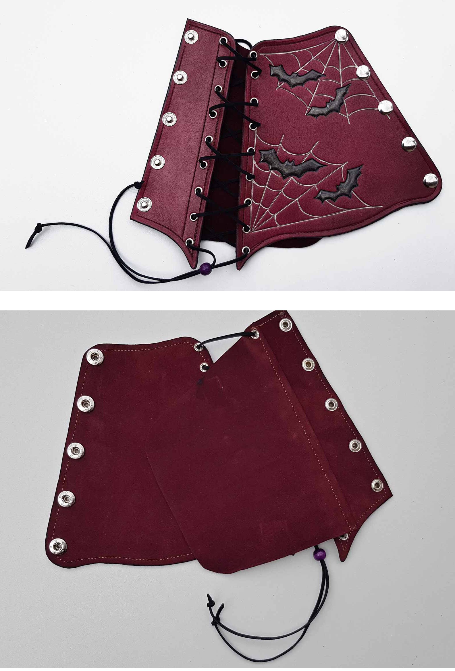 Leather Arm Guard Full Fore-arm Cover With Lacing Plus Snap - Etsy