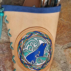 Elfish Style Leather Back Quiver Adjustable With Three Straps Harness ...