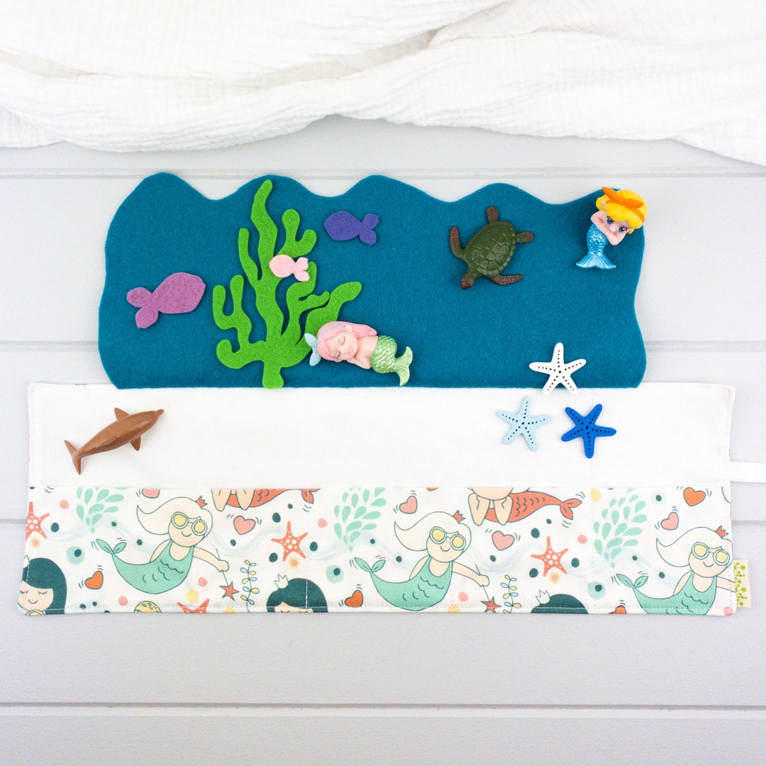 Mermaid, Toys, Playmat, Travel Toys, Birthday Gift, Gift for Kids, - Etsy