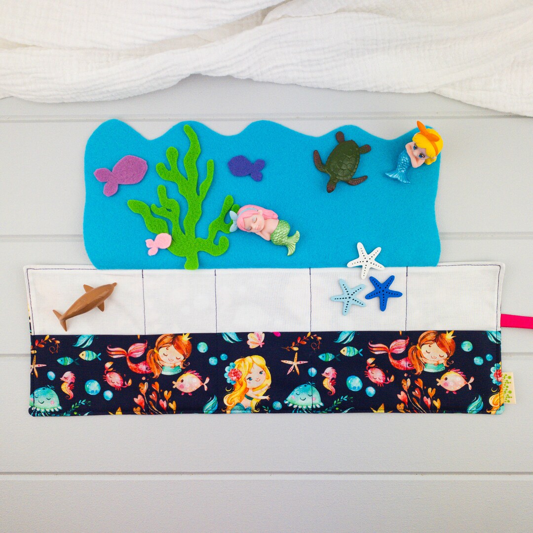 Mermaid, Toys, Playmat, Travel Toys, Mermaid Gift, Gift for Kids, - Etsy