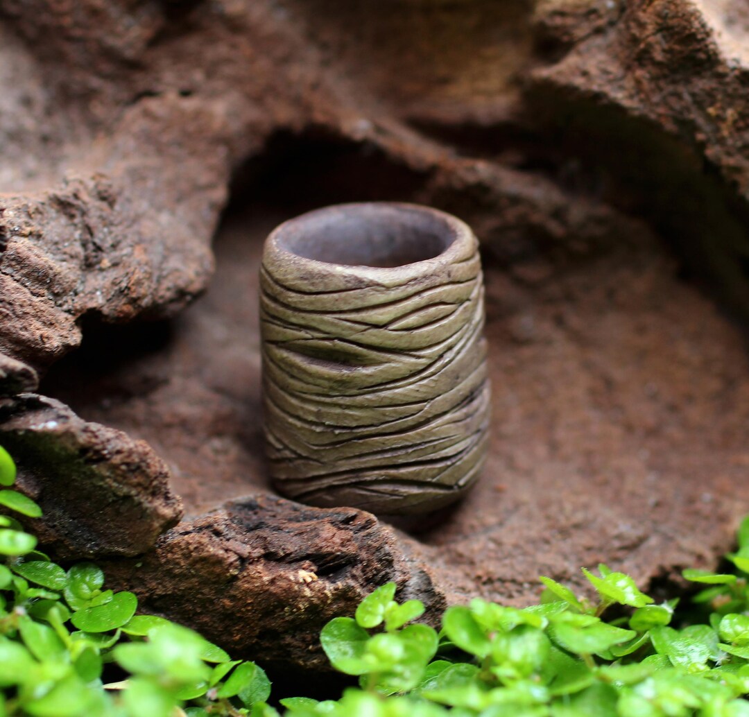 Rustic Wood Look Dreadlock Bead 10-12mm - Etsy