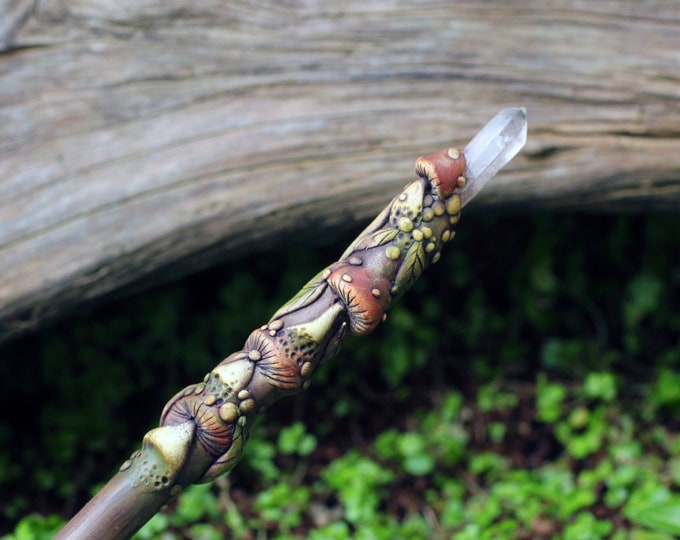 Magical Mushroom Amethyst Crystal Wand - Etsy UK