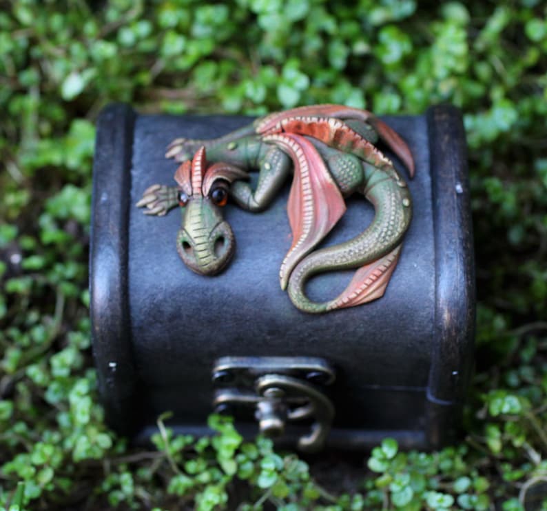 Dragon Treasure Chest Box - Etsy