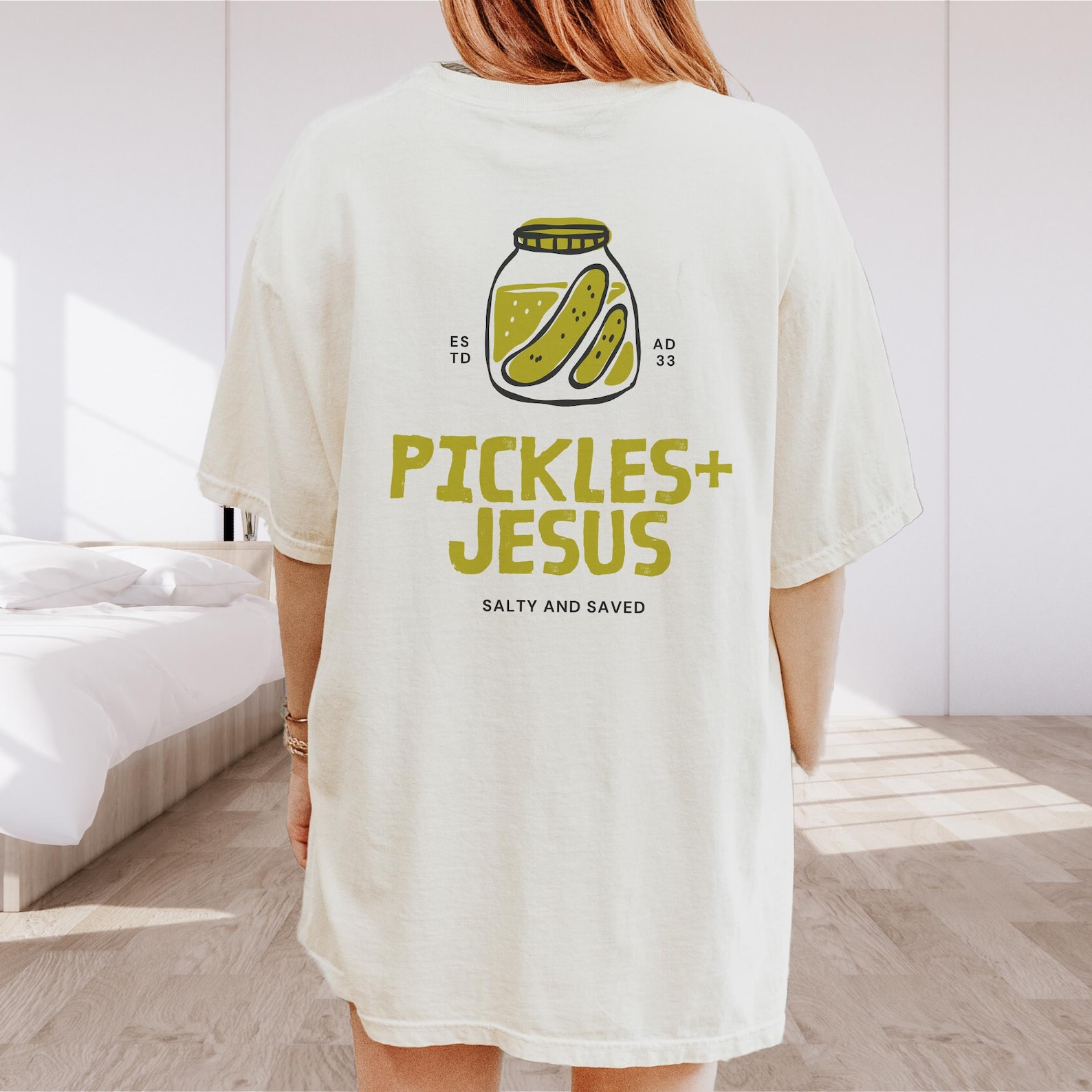Comfort Colors Jesus Pickle Shirt, Pickles Shirt, Christian Shirts ...