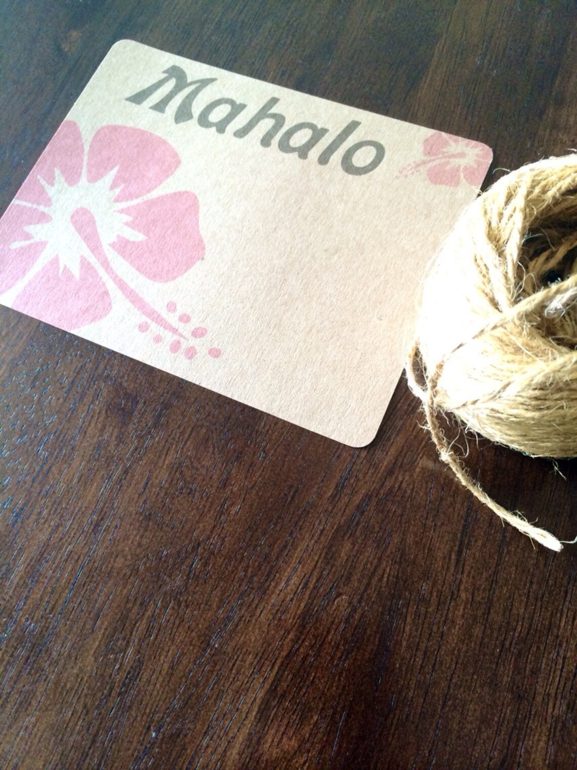 Hibiscus Mahalo Cards- Set of 10 - Etsy