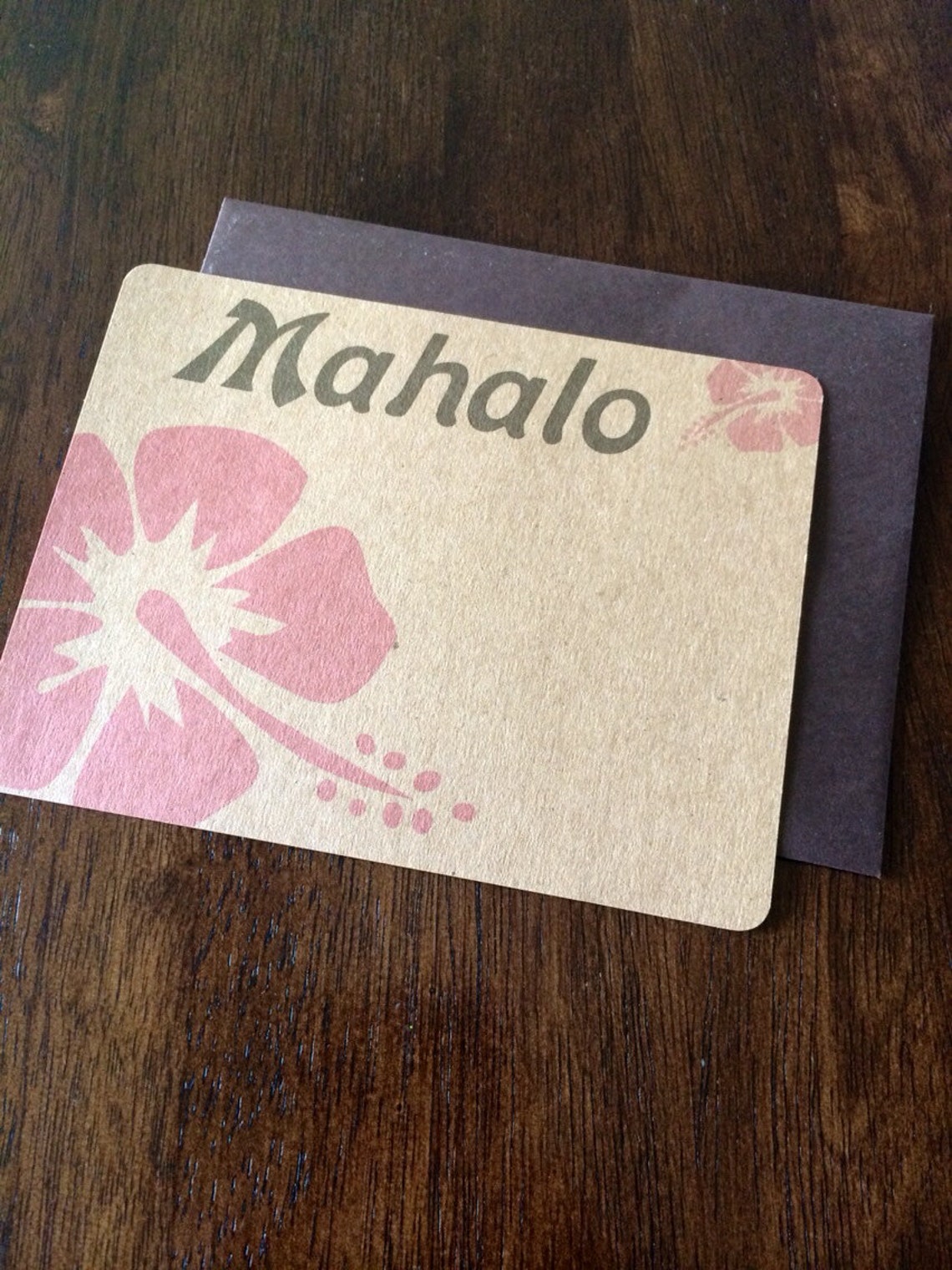 Hibiscus Mahalo Cards Set of 10 | Etsy