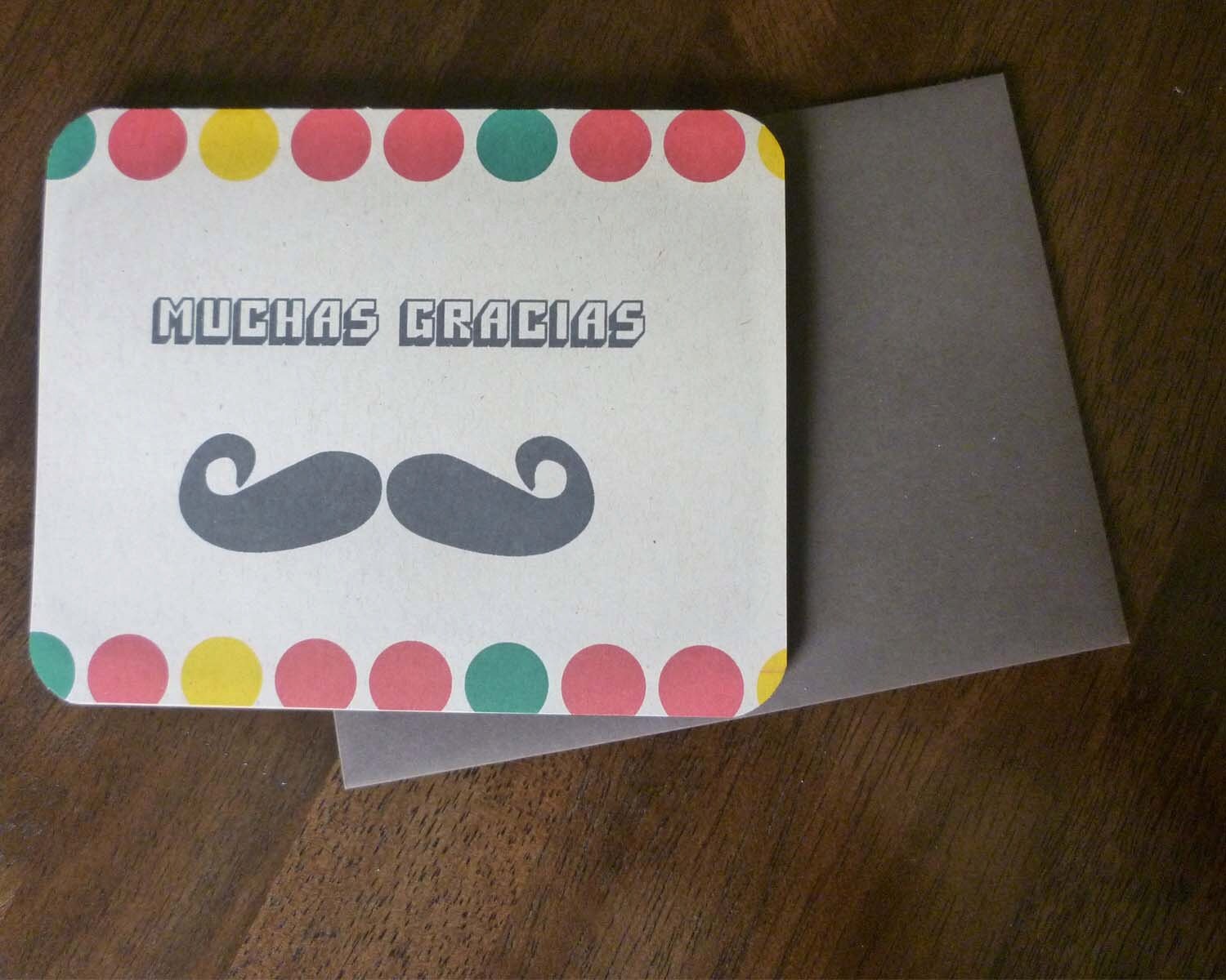 Muchas Gracias Greeting Card Set of 5 | Etsy