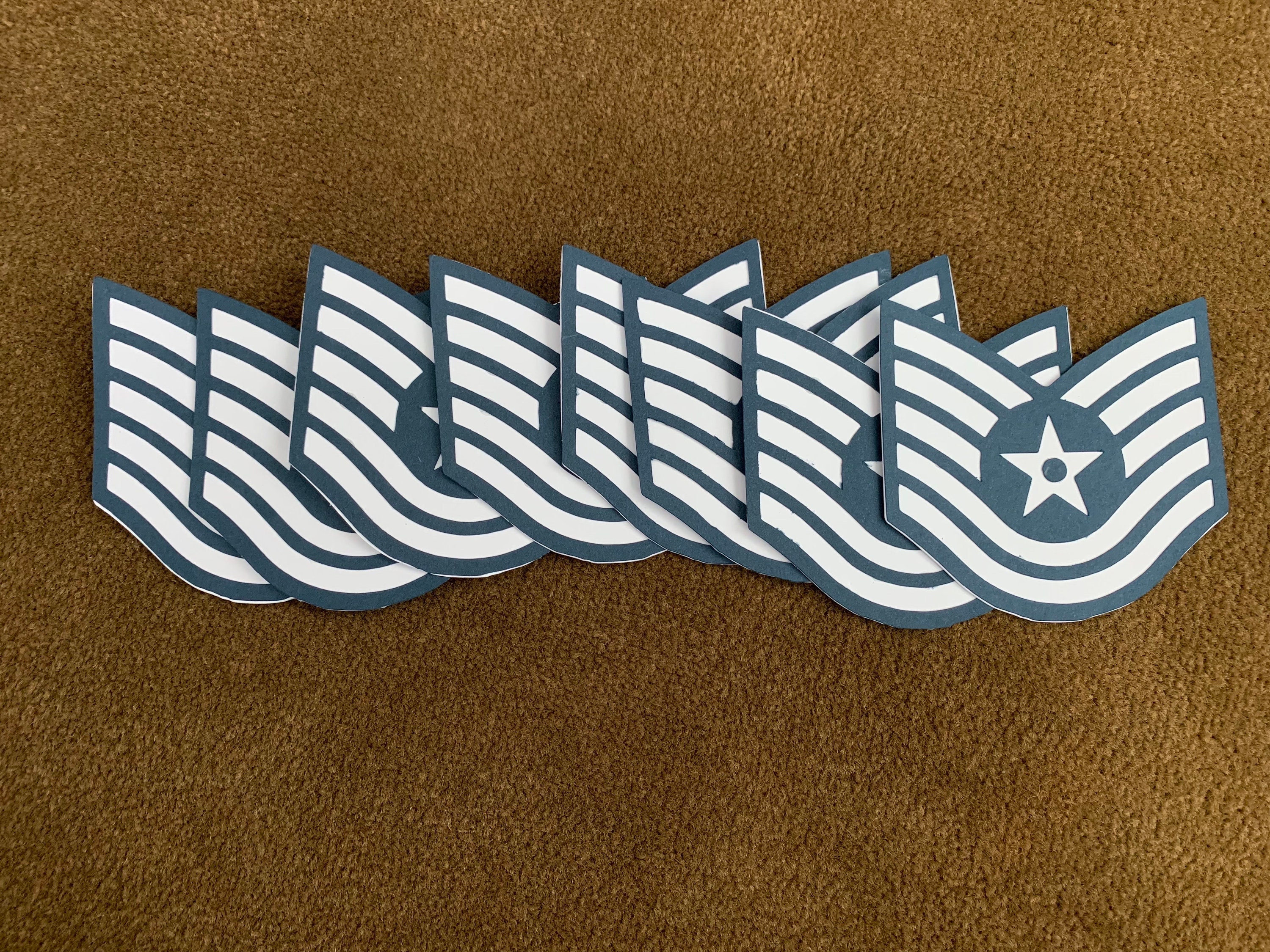 USAF Enlisted Stripes Cutouts- Set of 5 - Etsy