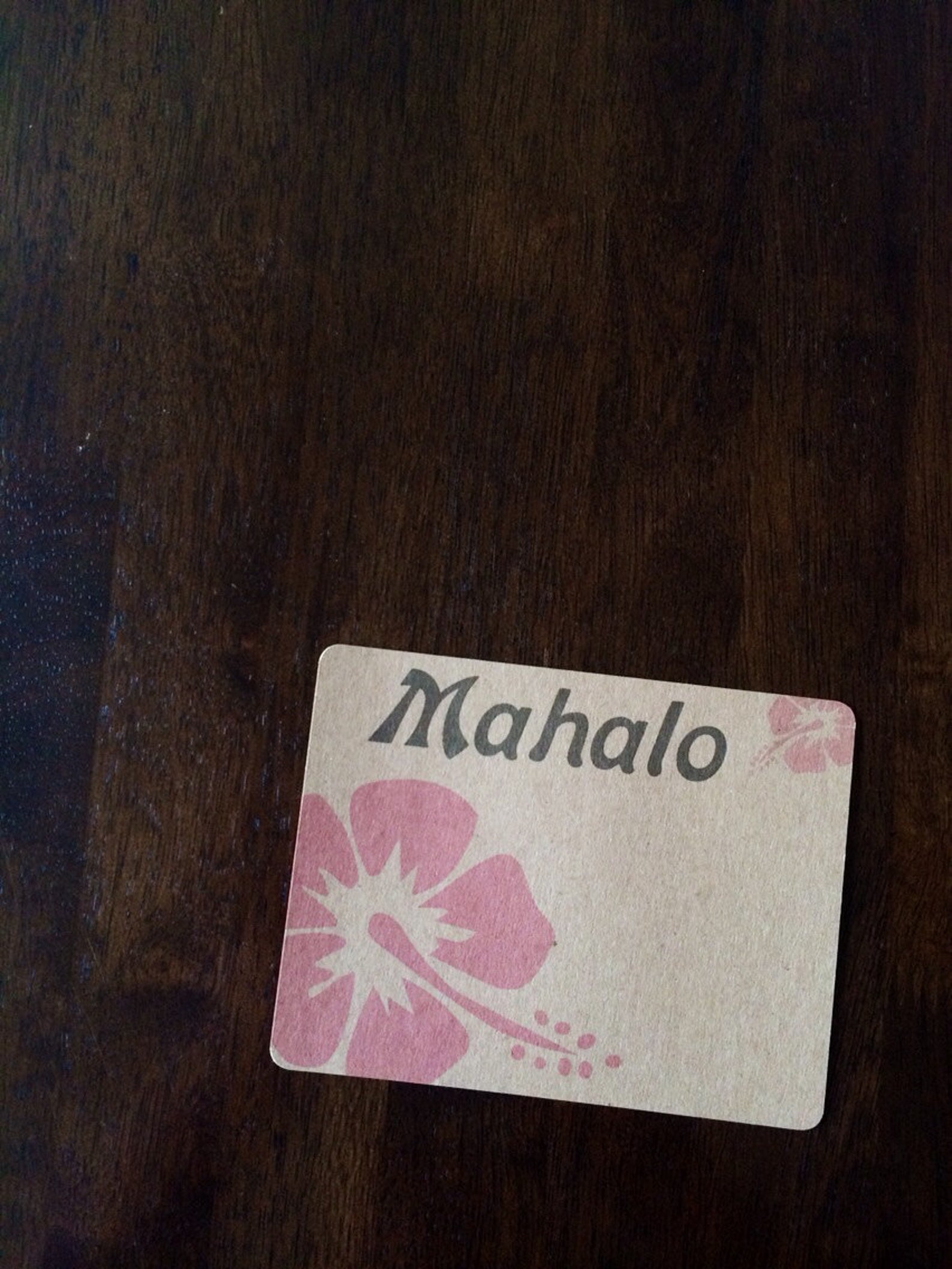 Hibiscus Mahalo Cards- Set of 10 - Etsy