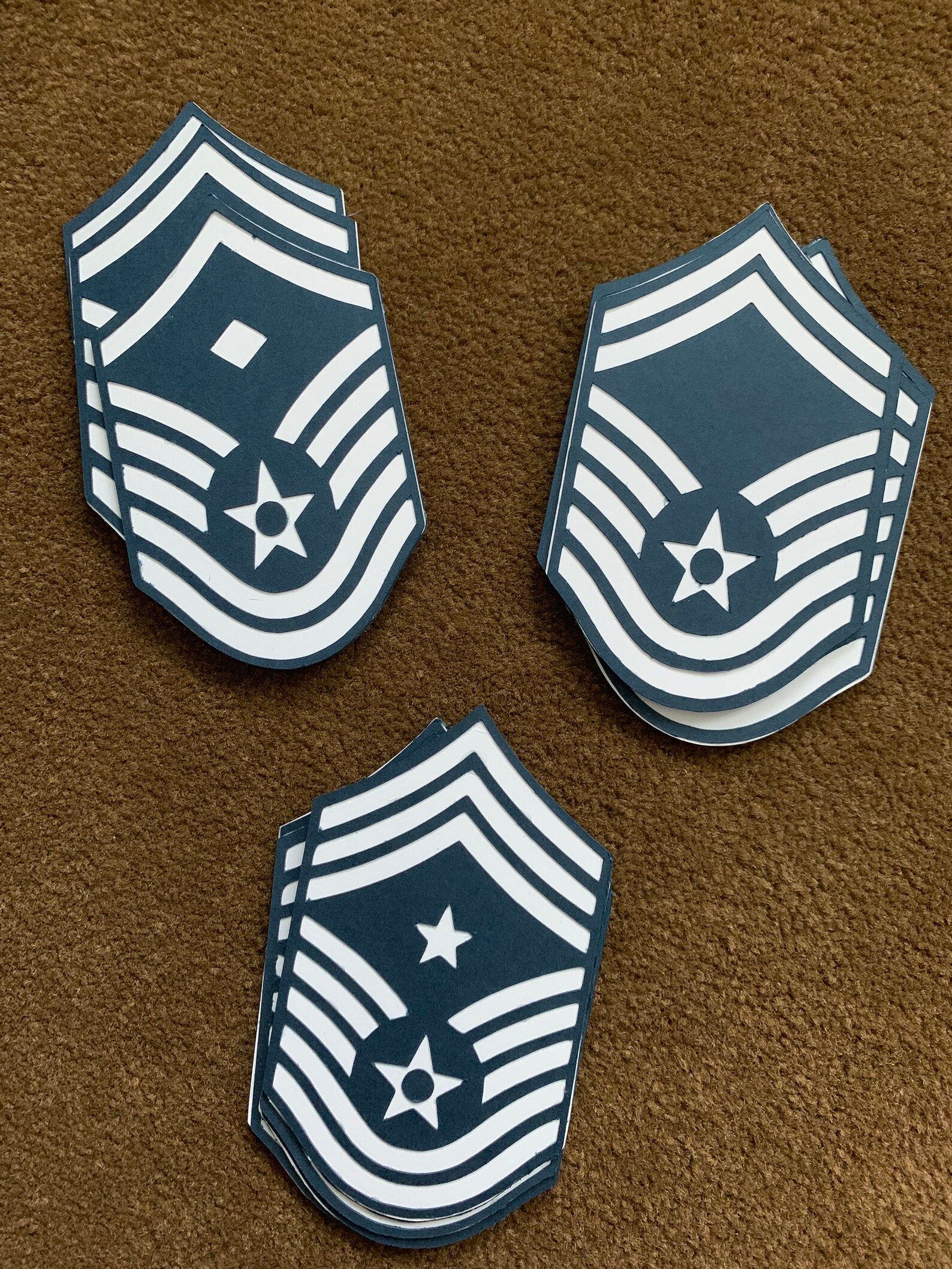 USAF Enlisted Stripes Cutouts- Set of 5 - Etsy