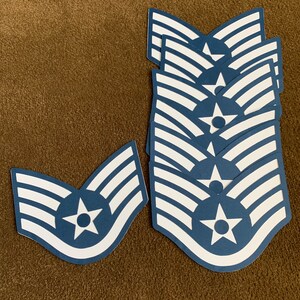 USAF Enlisted Stripes Cutouts- Set of 5 - Etsy