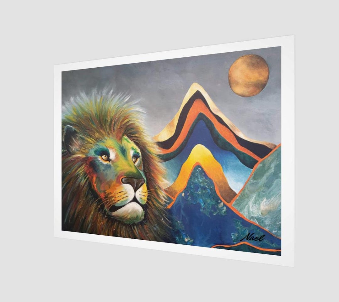 Thick Paper Reproduction Fine Arts Rectangular Look at His World Nael ...
