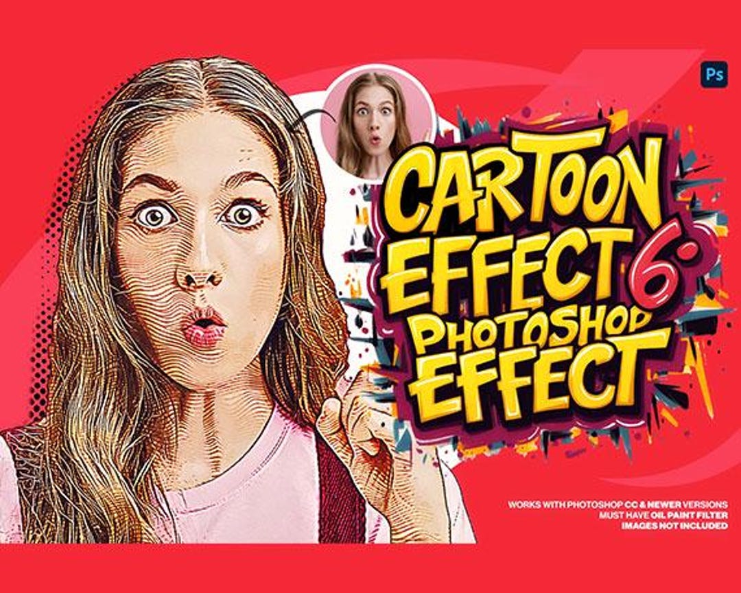 Cartoonize Your Photos - Premium Photoshop Actions for Stunning Cartoon Effects | One-click ...