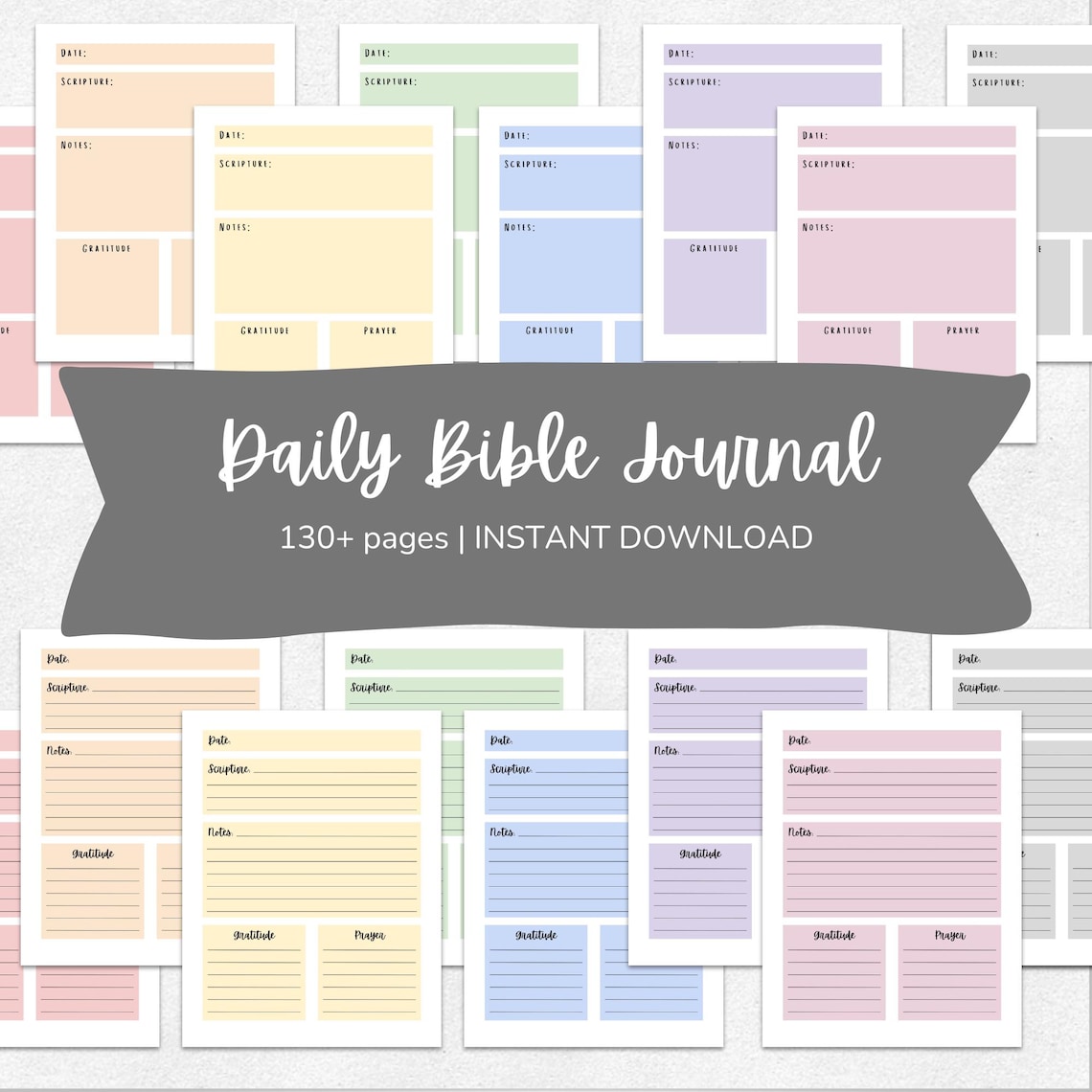 Bible Journal | Printable Prayer Journal | Daily Devotional | Digital ...