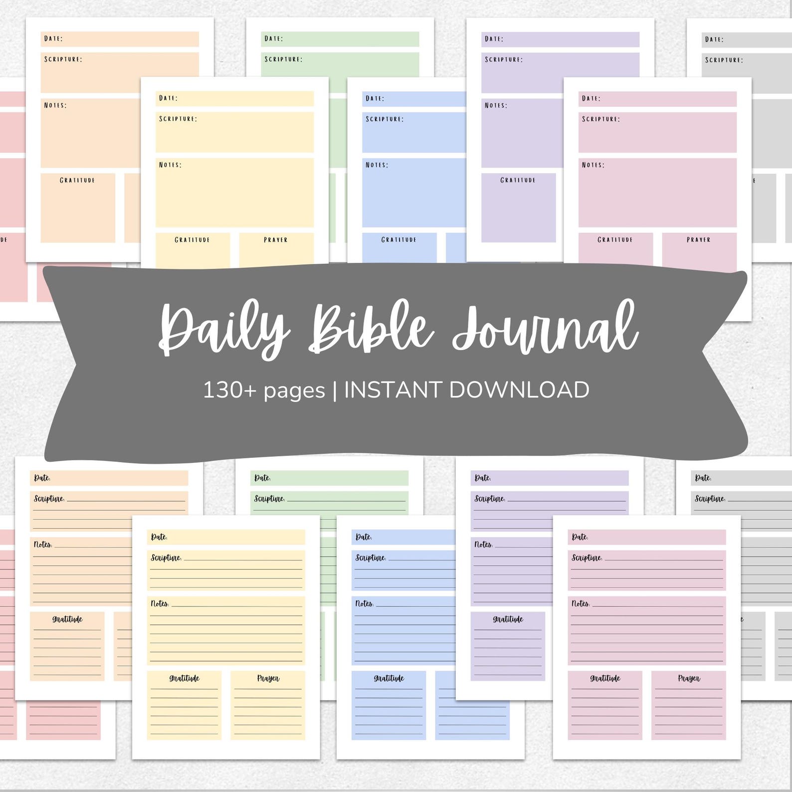 Bible Journal | Printable Prayer Journal | Daily Devotional | Digital ...