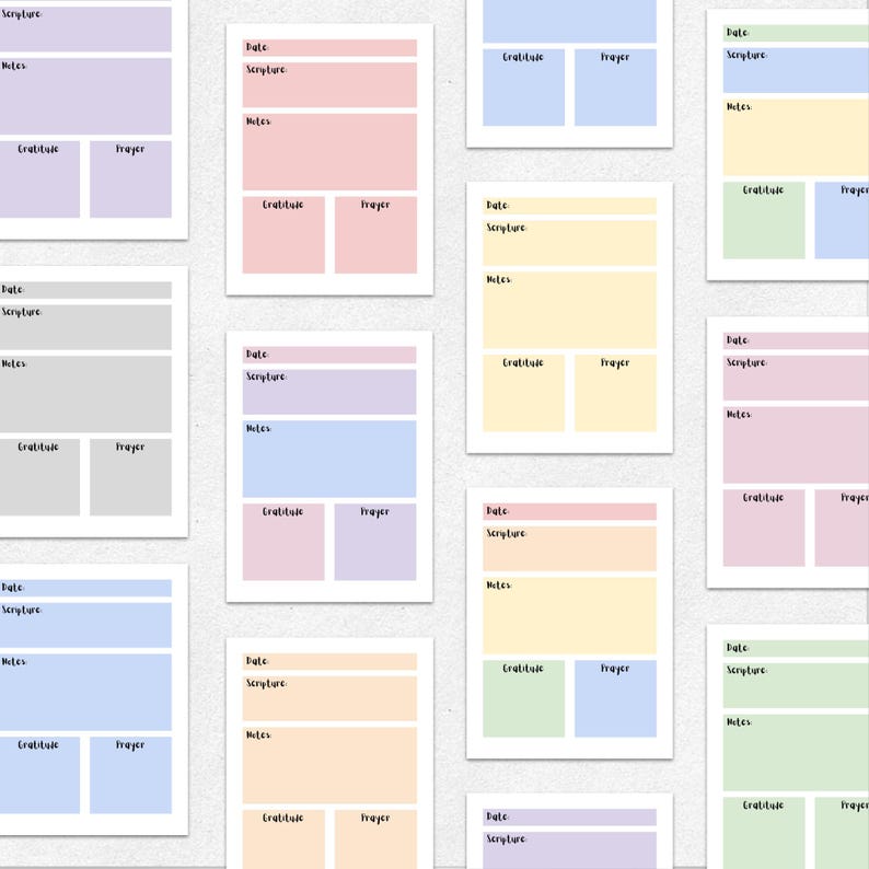 Bible Journal | Printable Prayer Journal | Daily Devotional | Digital ...