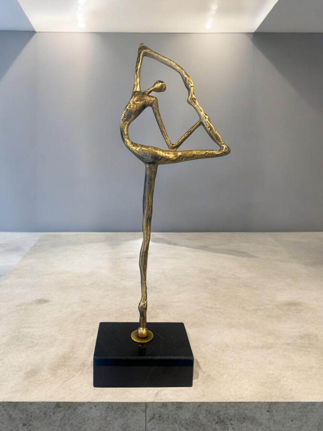 Bronze Abstract Ballerina Object, Ballerina Home Decor, Silhouette ...