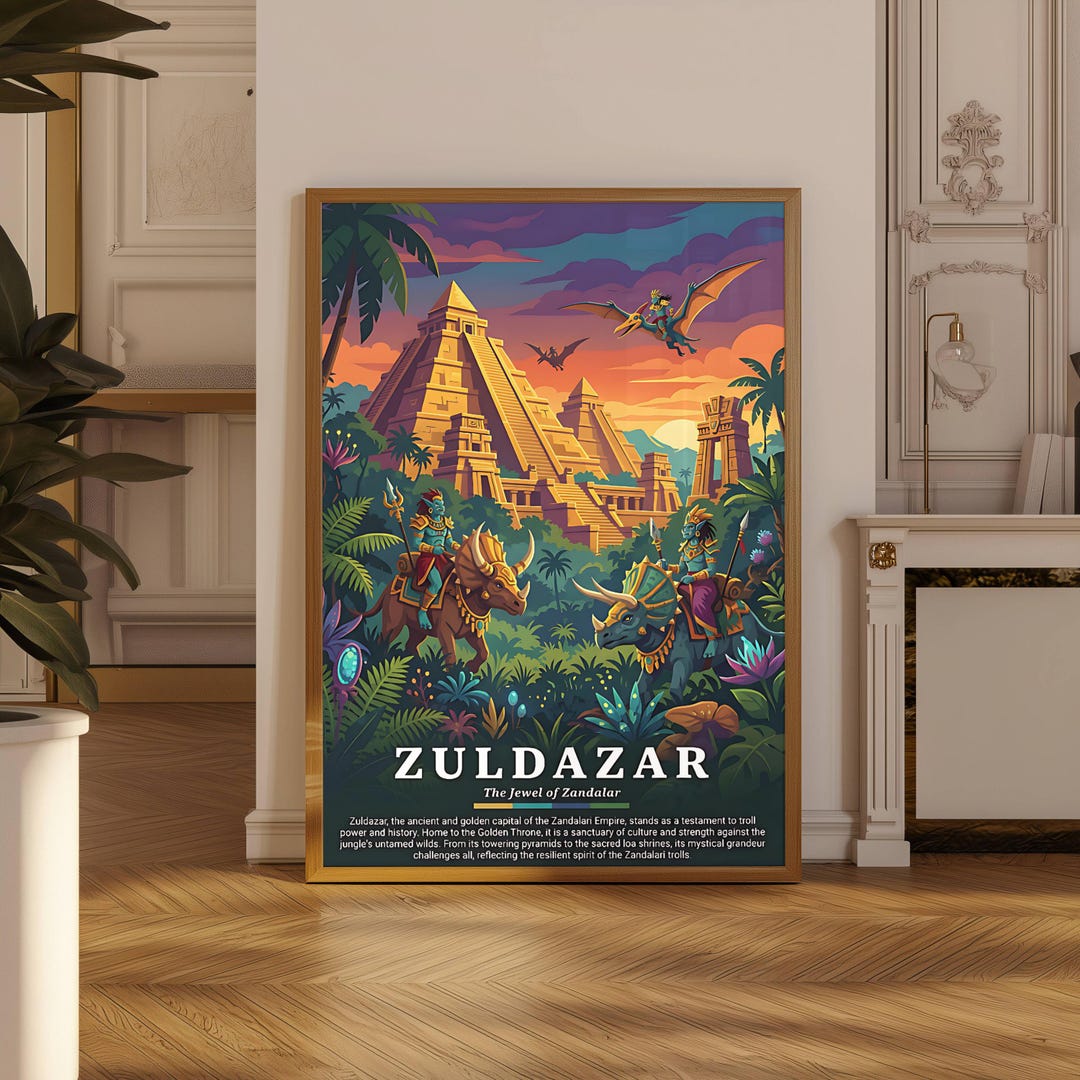 Zuldazar Warcraft Poster, World of Warcraft Art Print, Wow Poster Wall ...