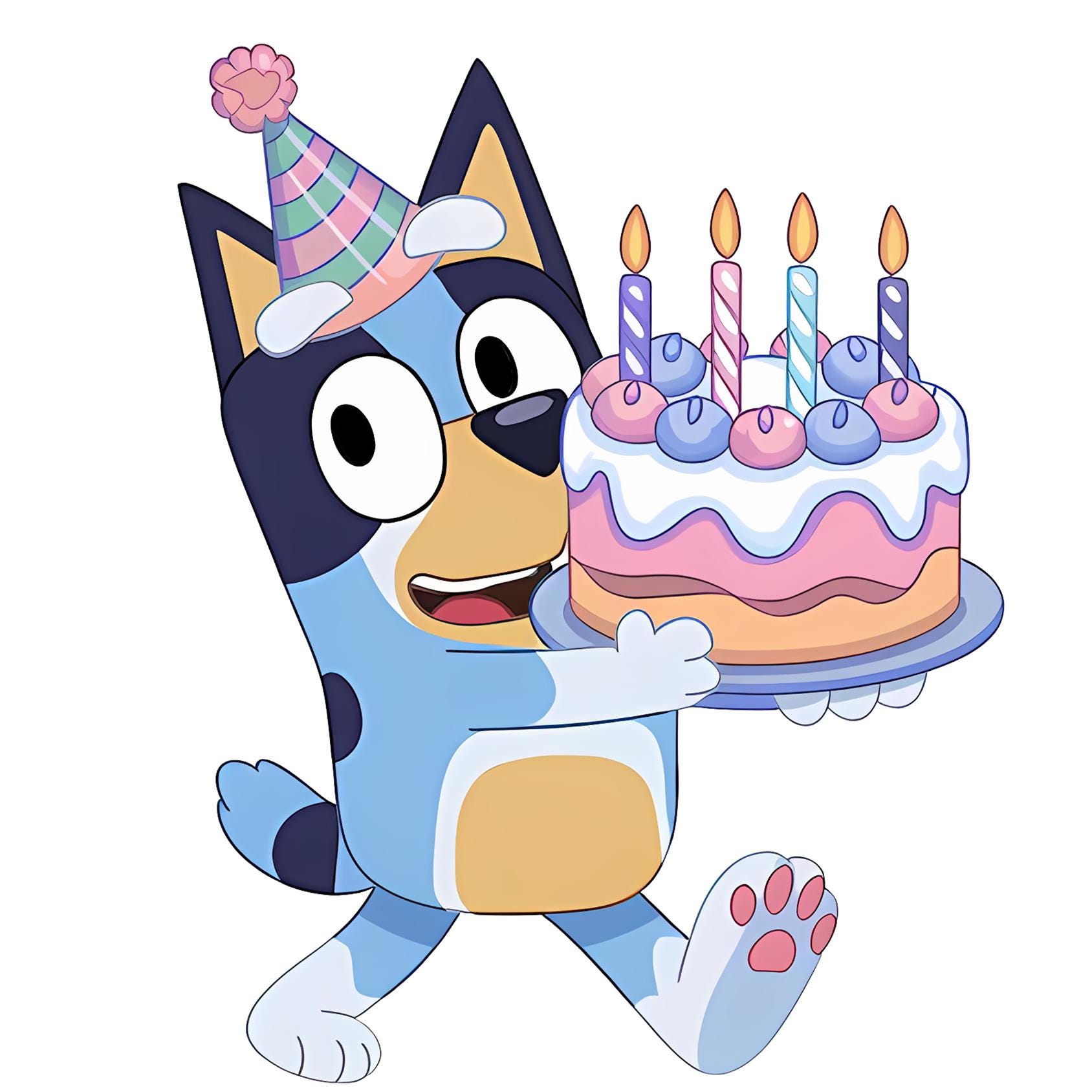 Happy Birthday PNG, Happy Birthday Bluey Bundle Png, Bluey Family Png ...