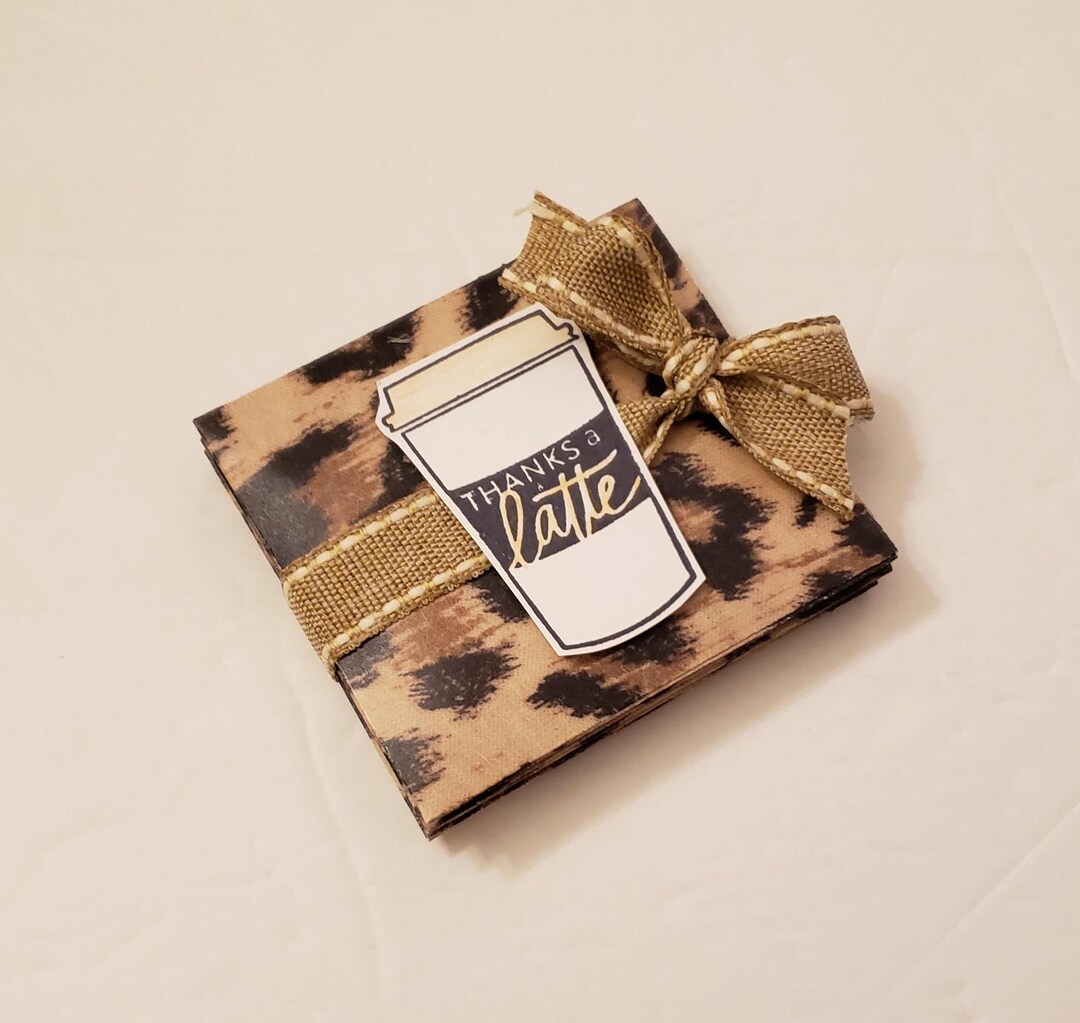 Tea Sampler - Thanks a Latte/animal Print Tea Favor/tea Party Favor/tea ...