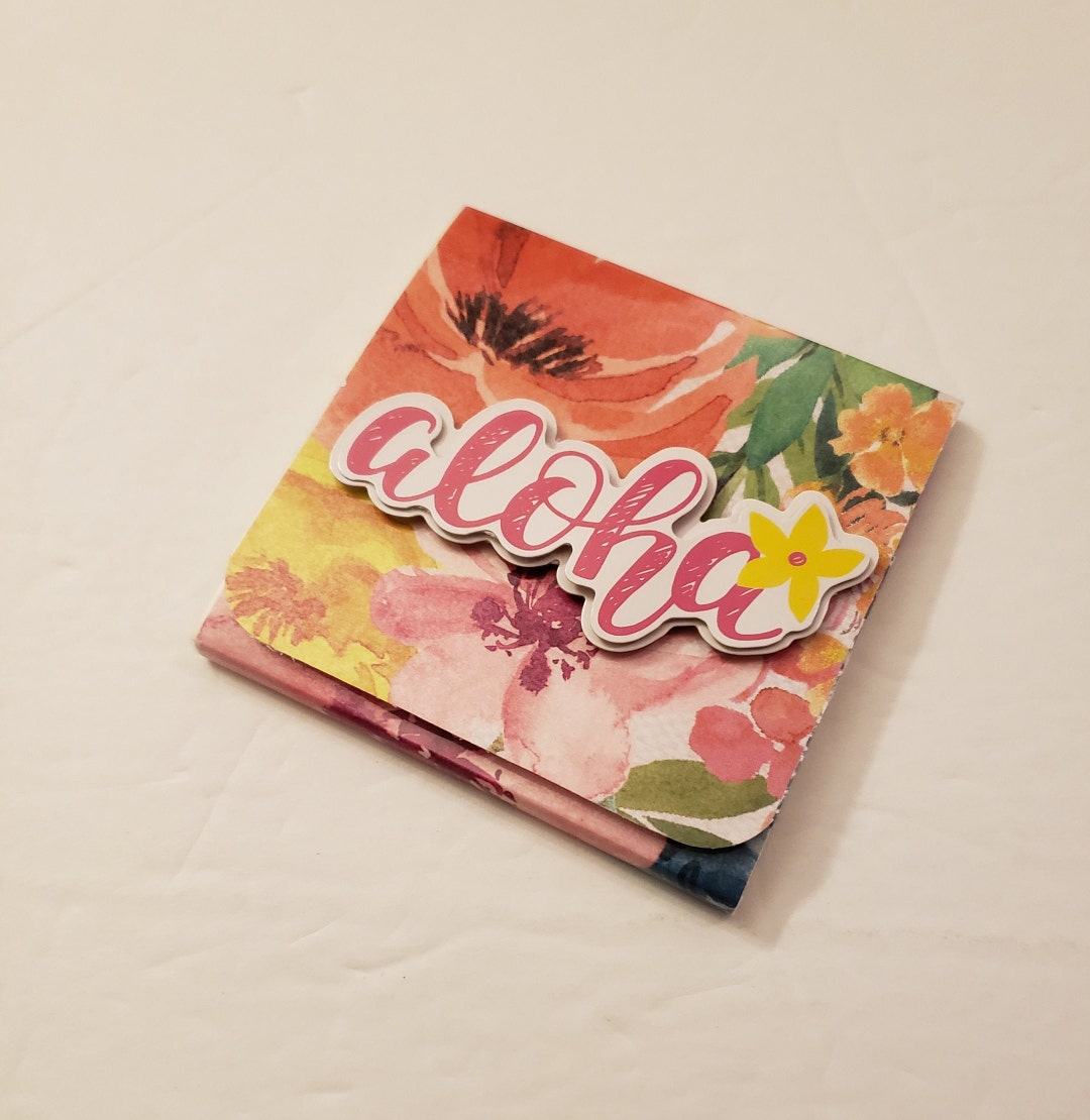 Tropical Flower Themed Sticky Notes Pad Aloha/sticky Notes Pad/floral ...