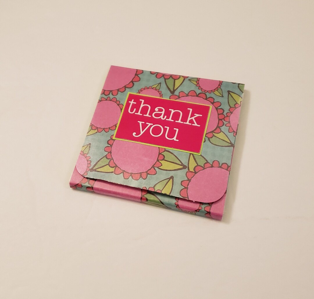 Sticky Notes Pad/thank You Notepad/sticky Notes/pink Floral Notepad ...